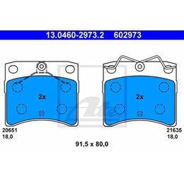 ATE Bremsensatz, Scheibenbremse Bremsensatz-Vorderachse sg00000d1f Hinterachse voll 294mm 13mm f&uuml;r Ford VAG SEAT