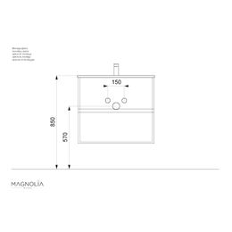 Posseik Badm&ouml;bel Limes & Waschtisch 70cm 2 Greifraum SoftClose Ausz&uuml;ge wei&szlig; Hg