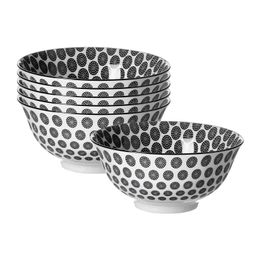 Ritzenhoff & Breker Ritzenhoff & Breker M&uuml;slischalen Takeo Circles &oslash; 15,5 cm 6er Set