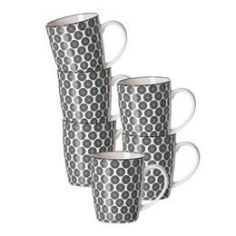 Ritzenhoff & Breker Ritzenhoff & Breker Henkelbecher Takeo Circles 350 ml 6er Set