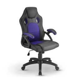 Juskys Racing Schreibtischstuhl Montreal ergonomisch B&uuml;rostuhl PC Gaming Stuhl &ndash; violett