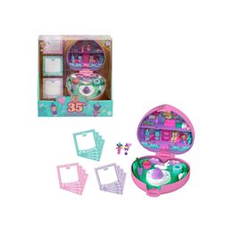 Mattel HWP20 - Polly Pocket - 35 Jahre Jubil&auml;um &ndash; Partytime Stamper Compact Remake (1992) &ndash; Sammleredition mit Spielset, 2 Figuren uvm.