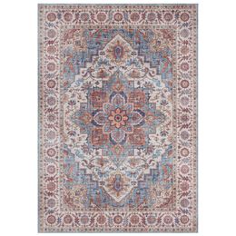 NYVI Teppich Asmar - Pflegeleicht, Langlebig, f&uuml;r Innenr&auml;ume Gr&ouml;&szlig;e:80x150 cm;Farbe:Cyanblau Anthea