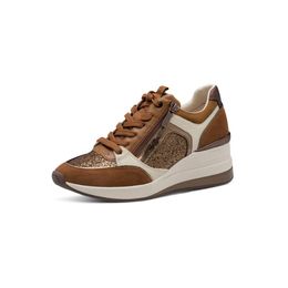 Tamaris Sneaker Damen Größe 35 cognac / bronze / naturweiß