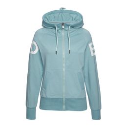 ELBSAND Sweatjacke Damen Gr&ouml;&szlig;e L hellblau / wei&szlig;