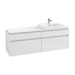 Villeroy & Boch Villeroy & Boch Legato Waschtischunterschrank B69100DH 160x55x50cm, Glossy White
