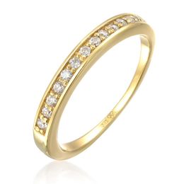 Elli Ringe - Ring Topas Edelstein Memoire 375 Gelbgold - Gr. 58 MM - in Gold - f&uuml;r Damen