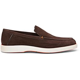 Santoni Loafer - Men?s suede loafer - Gr. UK_5 - in Wei&szlig; - f&uuml;r Damen