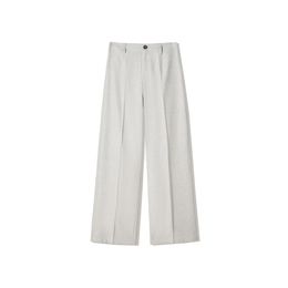 Bershka Pleat-Front Pants female Grey size 42