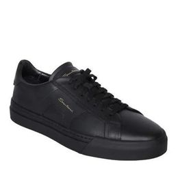 Santoni Low-Top Sneaker - Superior-Quality Leather Sneakers - Gr. UK_12 - in Wei&szlig; - f&uuml;r Damen