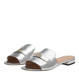 Aigner Sandaletten mit Absatz - Sandalen ARIELLE 1B - Gr. 39 (EU) - in Silber - f&uuml;r Damen