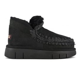 mou Stiefel - Moccasin-Inspired Ankle Boots With Whipstitch Deta - Gr. 41 (EU) - in Schwarz - f&uuml;r Damen