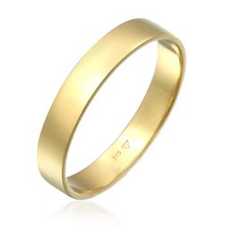 Kuzzoi Ringe - Ring Bandring Herrenring Freundschaftsring 375 Gel - Gr. 62 MM - in Gold - für Damen