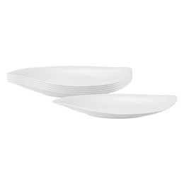 Villeroy & Boch VILLEROY & BOCH Schale "Schalen flach New Cottage Special Serve Salad 600 ml 6er Set wei&szlig;", wei&szlig;, Sch&uuml;sseln