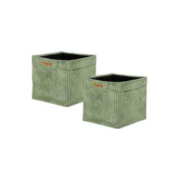 Aufbewahrungsbox LYCCEsalbeigr&uuml;n, Obermaterial: 90% Polyester PES. 10% Nylon NY., Kinderzimmer, Aufbewahrungsboxen, "Aufbewahrungskorb Faltbare