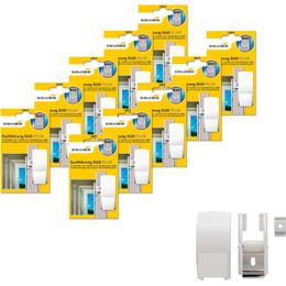 Schellenberg Rollladen-Gurtf&uuml;hrung "Duo Plus f&uuml;r das Rollladensystem Maxi", B: 3,8cm, 10 Stk., wei&szlig;, Seilf&uuml;hrungen, inkl. Blende, Zugluftdichtung und