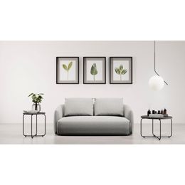 2-Sitzer Trendmanufaktur, B:192cm H:87cm T:99cm, grau, 100% Polyester, Sofas, "Shawn Designsofa mit elegant geschwungen Armlehnen, bequem",