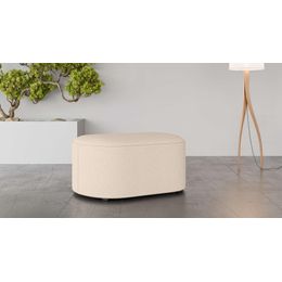 Polsterhocker OTTO HOME, B:90cm H:44cm T:50cm, beige, 100% Polyester, Hocker, "Polsterhocker Tvinne, mit Wellenunterfederung", passend zum Ecksofa,