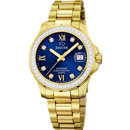 Jaguar Damen Quarzuhr "Executive"goldfarben, blau, Armbanduhren