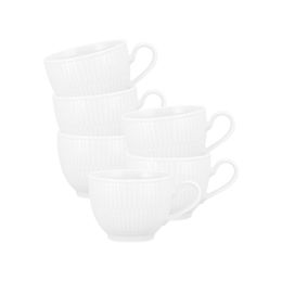 Seltmann Weiden Tasse "Kaffeetassen Amina 0,25 l 6er Set", 6 tlg., wei&szlig;, Trinkgef&auml;&szlig;e