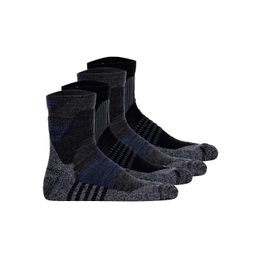 Salomon Herren Kurzsocken "Socken X ULTRA ACCESS QUARTER 4P 4er Pack", Gr. 42, schwarz, Obermaterial: 38% Polyamid PA. 28% Polypropylen PP. 16% Wolle