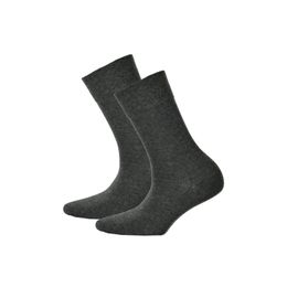 Hudson Damen Kurzsocken "Socken 2er Pack", Gr. 39, grau, Obermaterial: 97% Baumwolle CO. 3% Elasthan EL., Socken