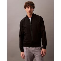 Calvin Klein Herren Bomberjacke "MATTE BOMBER", schwarz, Gr. XL, unifarben, Web, Obermaterial: 100% Polyester, Jacken, Regular fit, mit