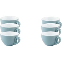 APS Tasse "6er Set Kaffeetassen -SNUG-", &Oslash; 9,5cm x 6cm, 200ml, 6 Stk., blau, Trinkgef&auml;&szlig;e, f&uuml;r Hei&szlig;getr&auml;nke aller Art geeignet