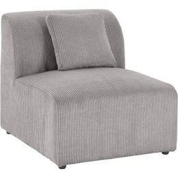 Sessel OTTO HOME, B:80cm H:84cm T:100cm, grau, Cord (100% Polyester);Filzoptik (100% Polyester), Wohnzimmer, Sessel, "Alesund", als Einzelteil oder
