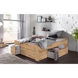 Bett Rauch, B:145cm H:60cm L:207cm, braun, Schlafzimmer, Betten, "Scala", mit Schubk&auml;sten in 3 Varianten