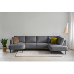 Wohnlandschaft OTTO HOME, B:327cm H:84cm T:206cm, grau, 90% Polyester, 10% Nylon, Sofas, "Cesola", in weichem Chenille-Stoff, Breite 327 cm, mit