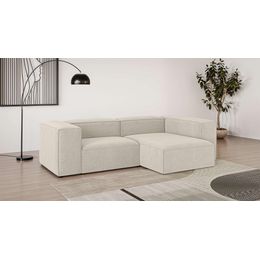 Ecksofa OTTO HOME, B:260cm H:72cm T:160cm, beige, 100% Polyester, Sofas, "HAILY L-Form links/rechts, Modularsofa, Maße B/T/H: 260/160/72 cm", als