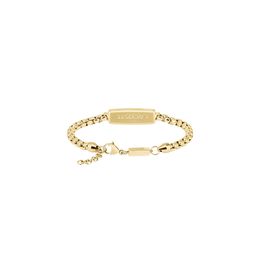 Lacoste Damen Armband "DISTRICT", 21,5cm, Edelstahlgelbgoldfarben, Edelstahl, Armb&auml;nder
