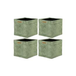 Aufbewahrungsbox LYCCEsalbeigr&uuml;n, Obermaterial: 90% Polyester PES. 10% Nylon NY., Kinderzimmer, Aufbewahrungsboxen, "Aufbewahrungskorb Faltbare