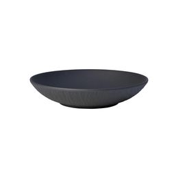 Villeroy & Boch VILLEROY & BOCH Schale "Schale flach Manufacture Rock &oslash; 23,5 cm schwarz", schwarz, Sch&uuml;sseln
