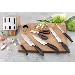 Zwilling Messerblock "***** FIVE STAR", L:11,5cmnatur, Messerbl&ouml;cke, Selbstsch&auml;rfender Messerblock, inkl. 5 Messer + Schere, Bambus