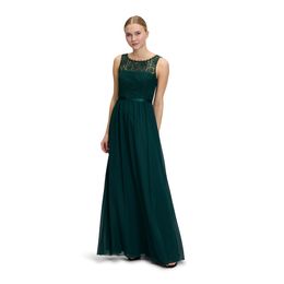 Vera Mont Damen Abendkleid "Damen Abendkleid mit Spitze", grün, festlich, Gr. 34, Obermaterial: 100% Polyester. Besatz: 100% Polyester. Futter: 100%