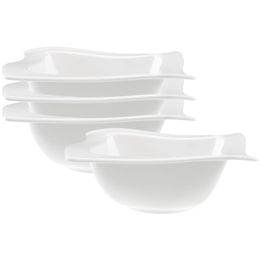 Villeroy & Boch VILLEROY & BOCH Schale "Bols NewWave 600 ml 4er Set wei&szlig;", wei&szlig;, Sch&uuml;sseln