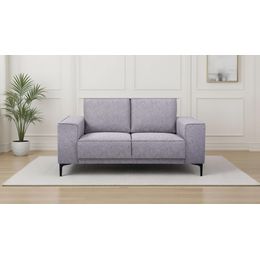 2-Sitzer OTTO HOME, B:164cm H:85cm T:83cm, grau, 100% Polyester, Sofas, "Kompaktsofa Oland, Struktur, Flachgewebe, Luxus-Microfaser, Boucle", 164 cm,