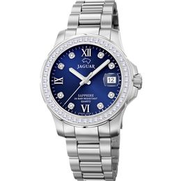 Jaguar Damen Quarzuhr "Executive"silberfarben, blau, Armbanduhren