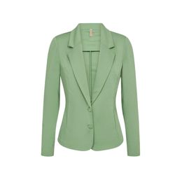 soyaconcept Damen Blusenblazer "Soya Concept Blazer SC_DANIELA"7373 gr&uuml;n, Gr. XS, Obermaterial: 73% Polyester, 24% Viskose, 3% Elasthan, Blazer