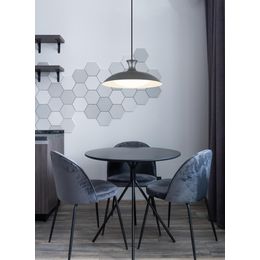 Globo LIGHTING H&auml;ngeleuchte "ROCHA", &Oslash; 40cm H: 150cm, 1 Stk., grau, Wohnzimmer, Leuchten, H&auml;ngelampe Esszimmer-Leuchte Esstischleuchte Wohnzimmer
