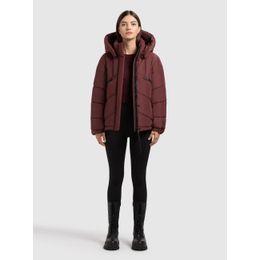 Khujo Damen Steppjacke "EVANDE"moscato rot, Gr. S, unifarben, 100% Polyester, Jacken