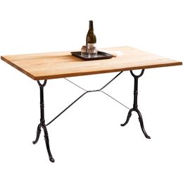 Tischplatte Sit, B:120cm H:2cm T:65cm, beige, Massivholz, Tischplatten, mit deutlicher Maserung