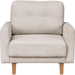 Sessel Home Affaire, B:95cm H:89cm T:100cm, beige, 88% Polyester, 9% Rayon, 3% Nylon, Wohnzimmer, Sessel, "TRIPLO Relaxsessel mit