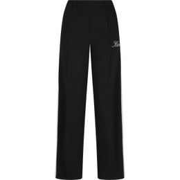 Karl Kani Damen Jogginghose "Karl Kani Kani Script Sidestripe Trackpants"schwarz, vanilla, Gr. S, 55% Polyester, 39% Baumwolle, 6% Elasthan, Hosen