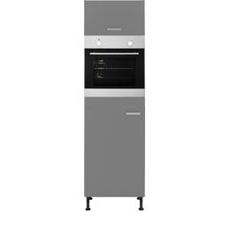 Backofen/K&uuml;hlumbauschrank Optifit, B:60cm H:211,8cm T:58,4cm, grau, Holzwerkstoff, Schr&auml;nke, "Parma", Breite 60 cm