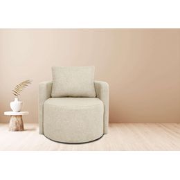 1,5-Sitzer OTTO HOME, B:102cm H:85cm T:97cm, beige, 100% recyceltes PES, Sofas, mit wendbarem Rückenkissen, auch in recyceltem Stoff erhältlich