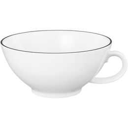 Seltmann Weiden Tasse "Lido Black Line", &Oslash; 8,9cm x 4,3cm, 140ml, 1 Stk., schwarz-wei&szlig;, Trinkgef&auml;&szlig;e, Teeobertasse 0,14 l
