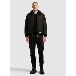 Khujo Herren Blouson "AMOS"schwarz, Gr. M, unifarben, 65% Baumwolle, 35% Polyester, Jacken